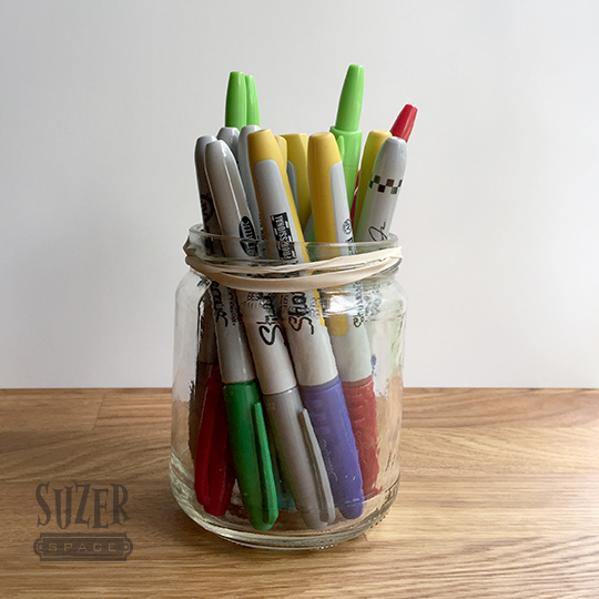 Teeny Tiny Tip: Marker Storage - suzerspace.com